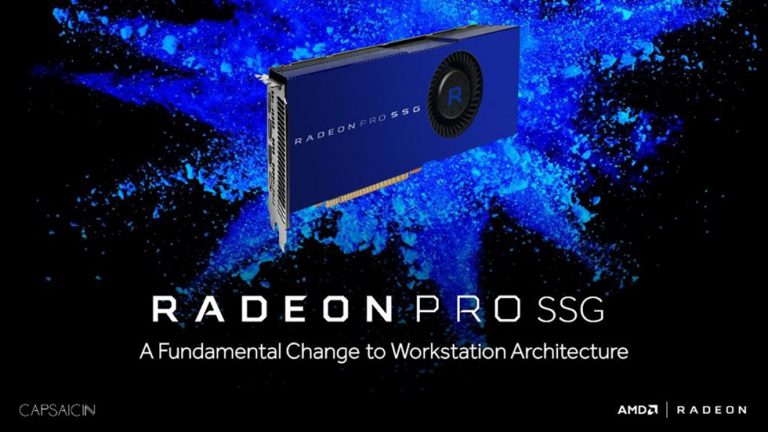 Un SSD sur une AMD Radeon Pro SSG